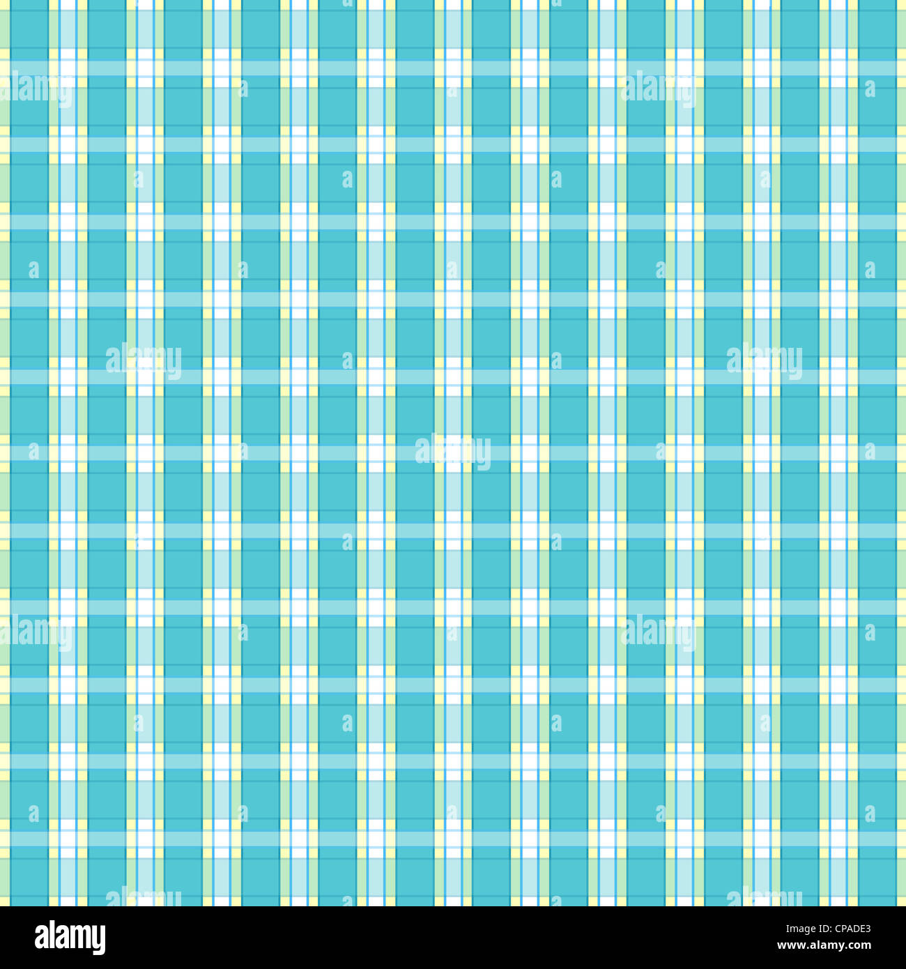 Plaid pattern in blue, white and yellow Stock Photo - Alamy