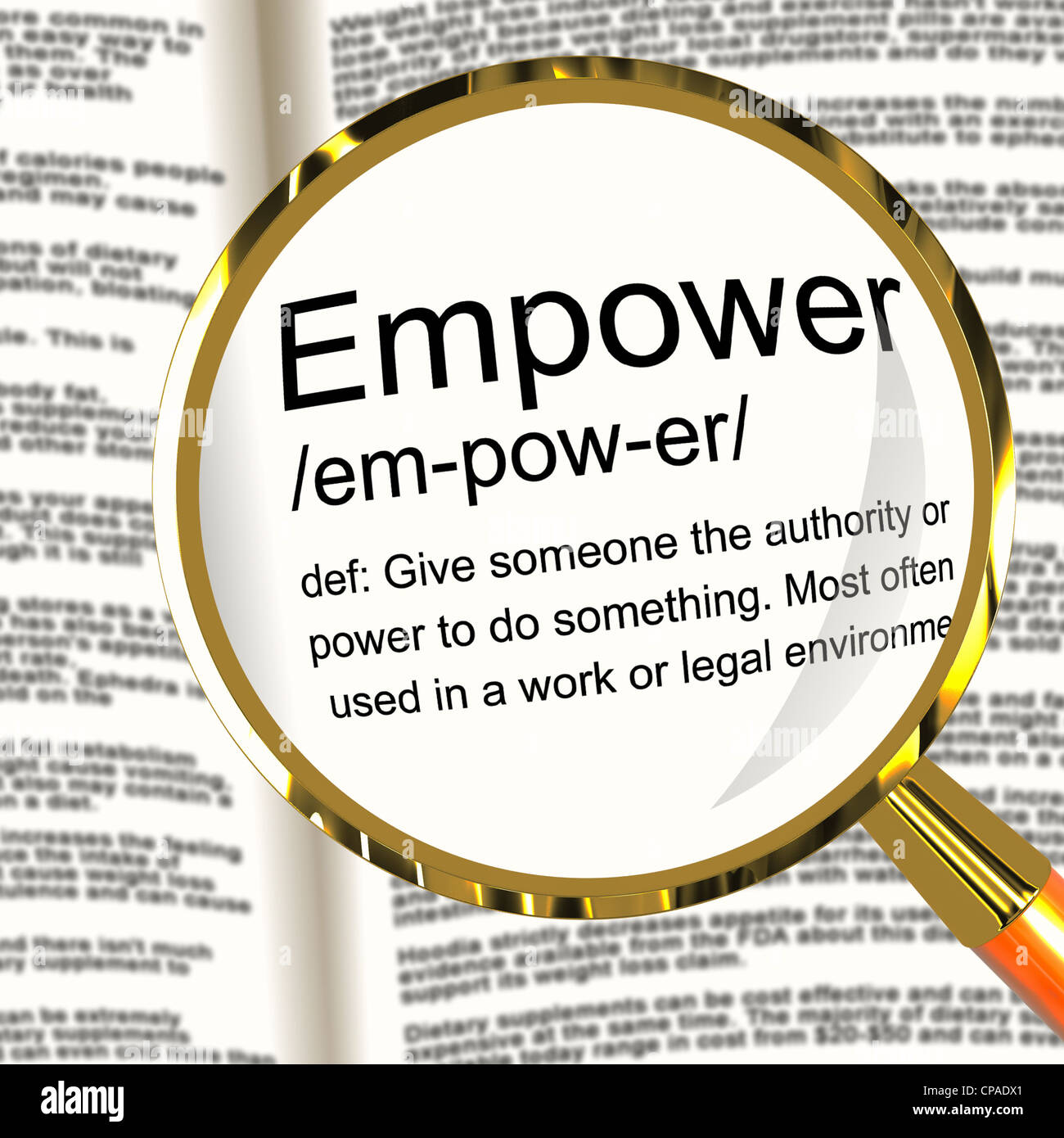 Empowerment definition hi-res stock photography and images - Alamy