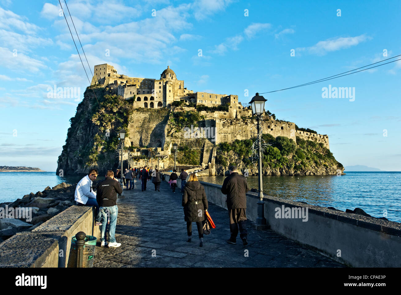 Ischia Ponte, Aragonese Castle, Ischia, Gulf of Naples, Campania region ...