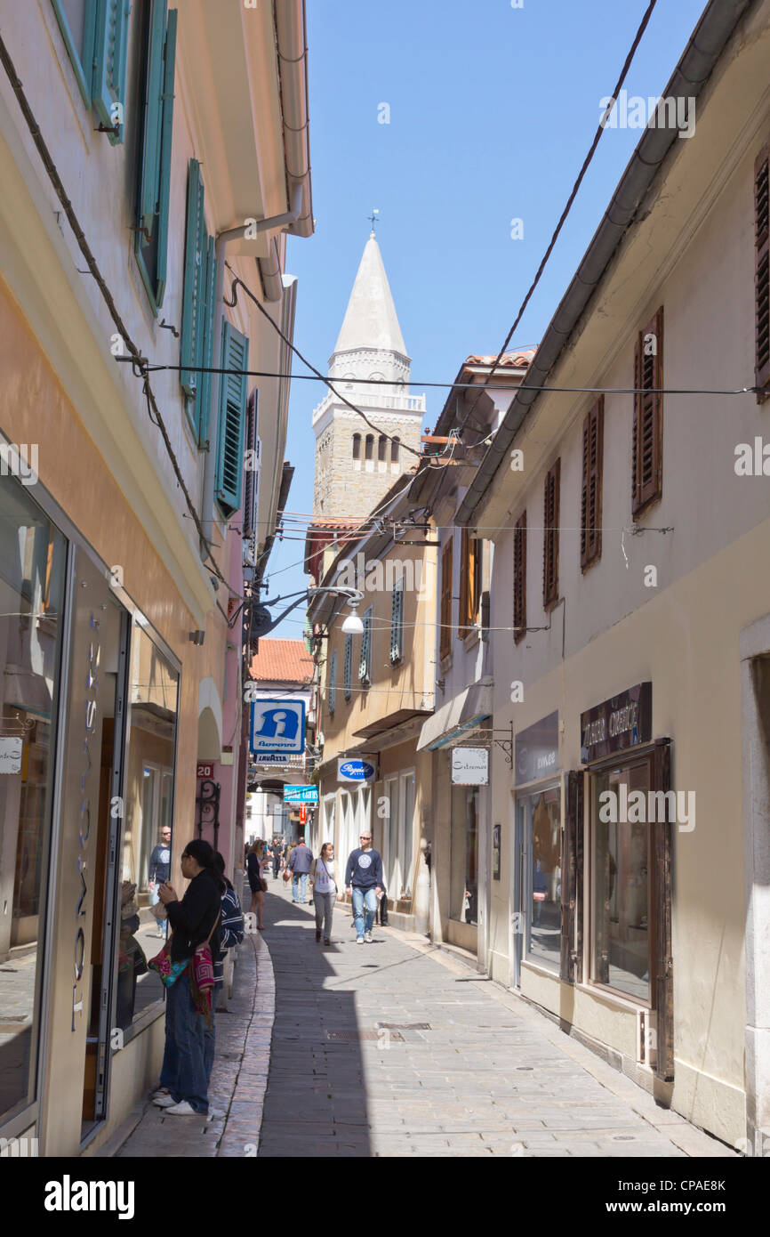 Koper, Slovenia - streets in the city centre Stock Photo - Alamy