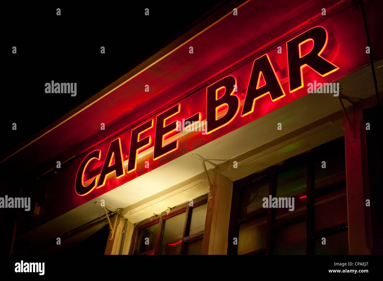 Sign cafe bar amsterdam hi-res stock photography and images - Alamy