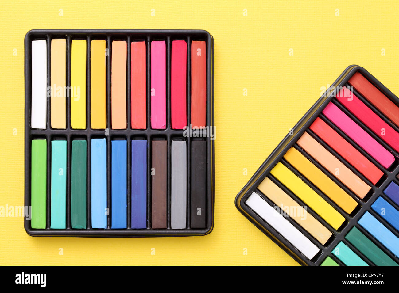 Set of colorful crayons Stock Photo - Alamy