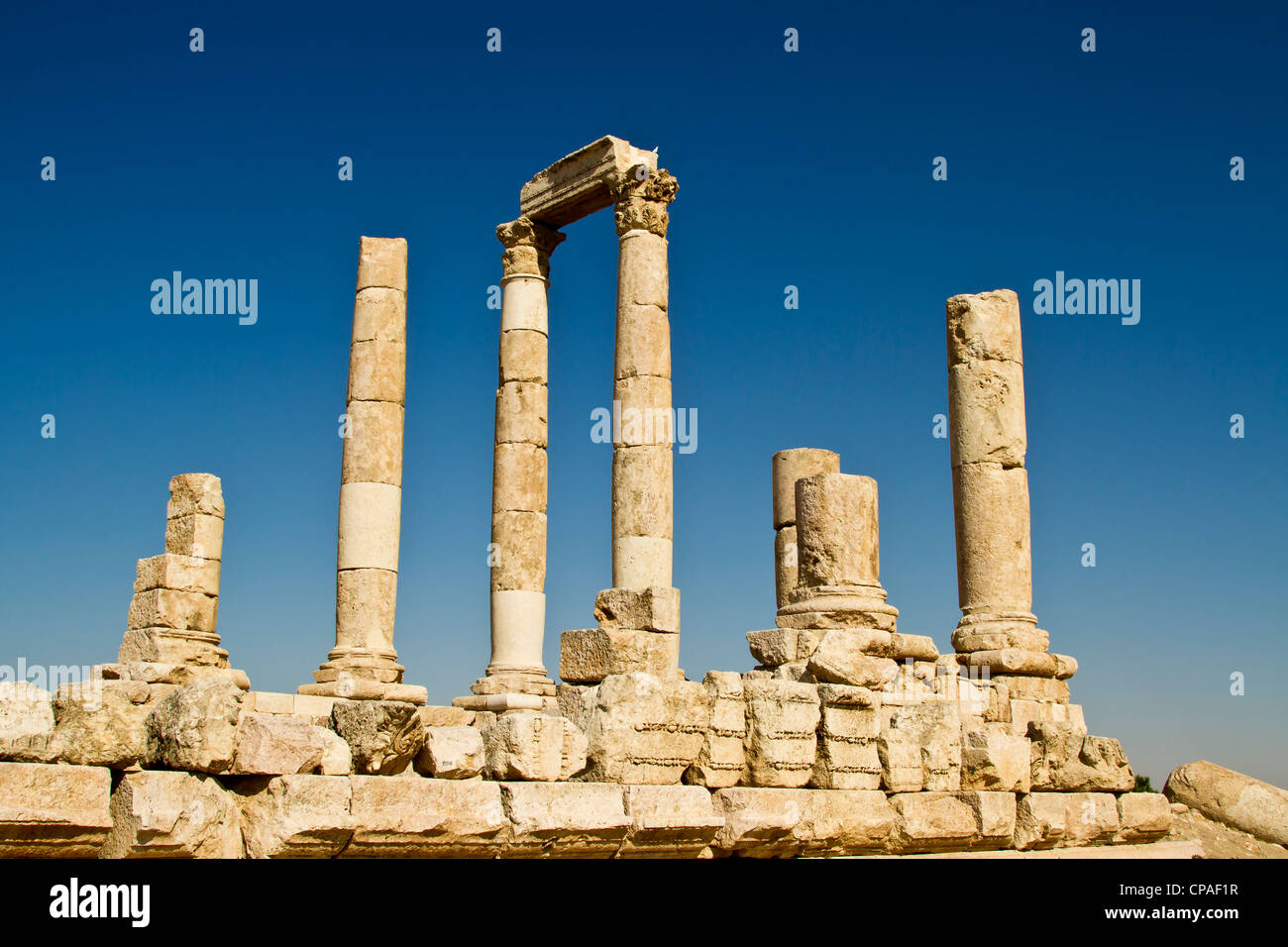 Citadel Hill Roman Ruins, Amman, Jordan Stock Photo - Alamy