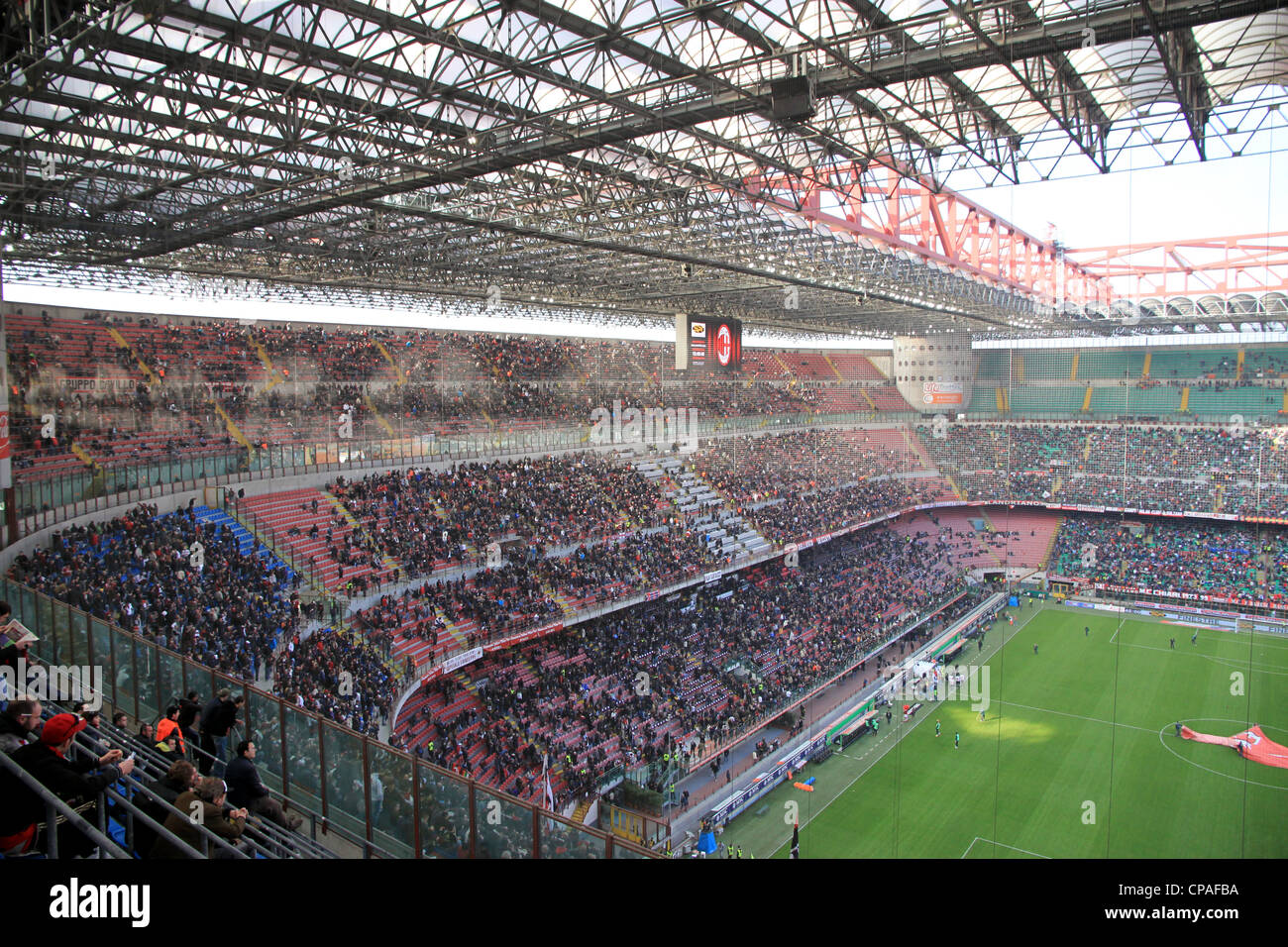 The San Siro stadium during an AC Milan football game Stock Photo - Alamy