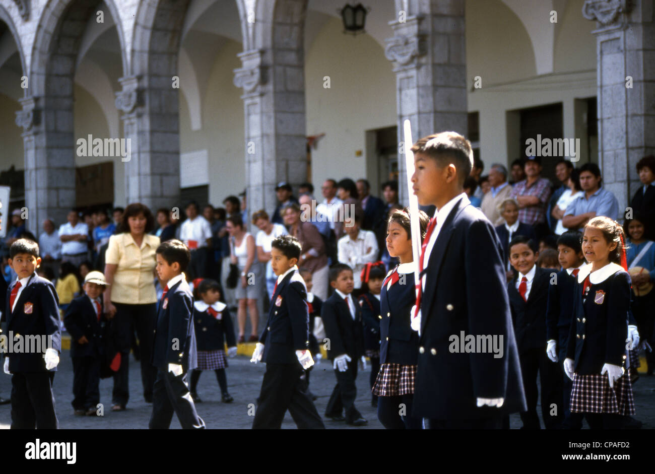 Peru, Arequipa, national day, parade Stock Photo - Alamy