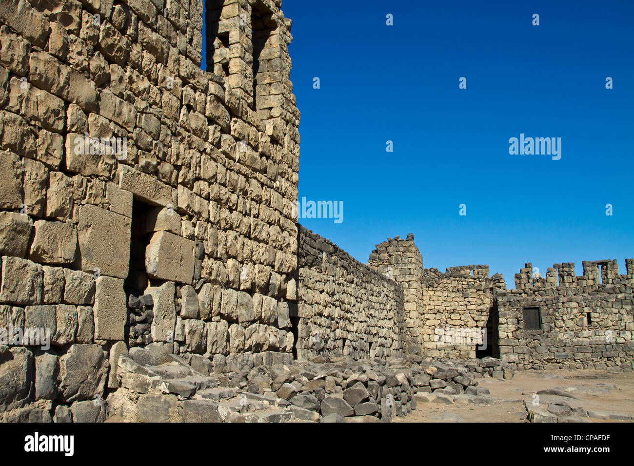 Qasr Azraq, Desert Castle in Jordan Stock Photo - Alamy