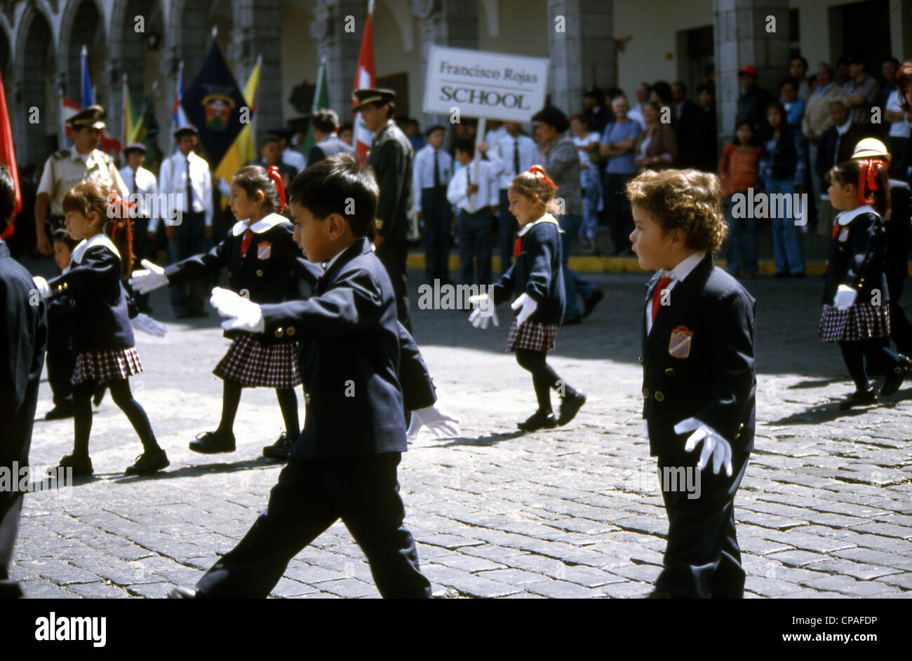 Peru, Arequipa, national day, parade Stock Photo - Alamy
