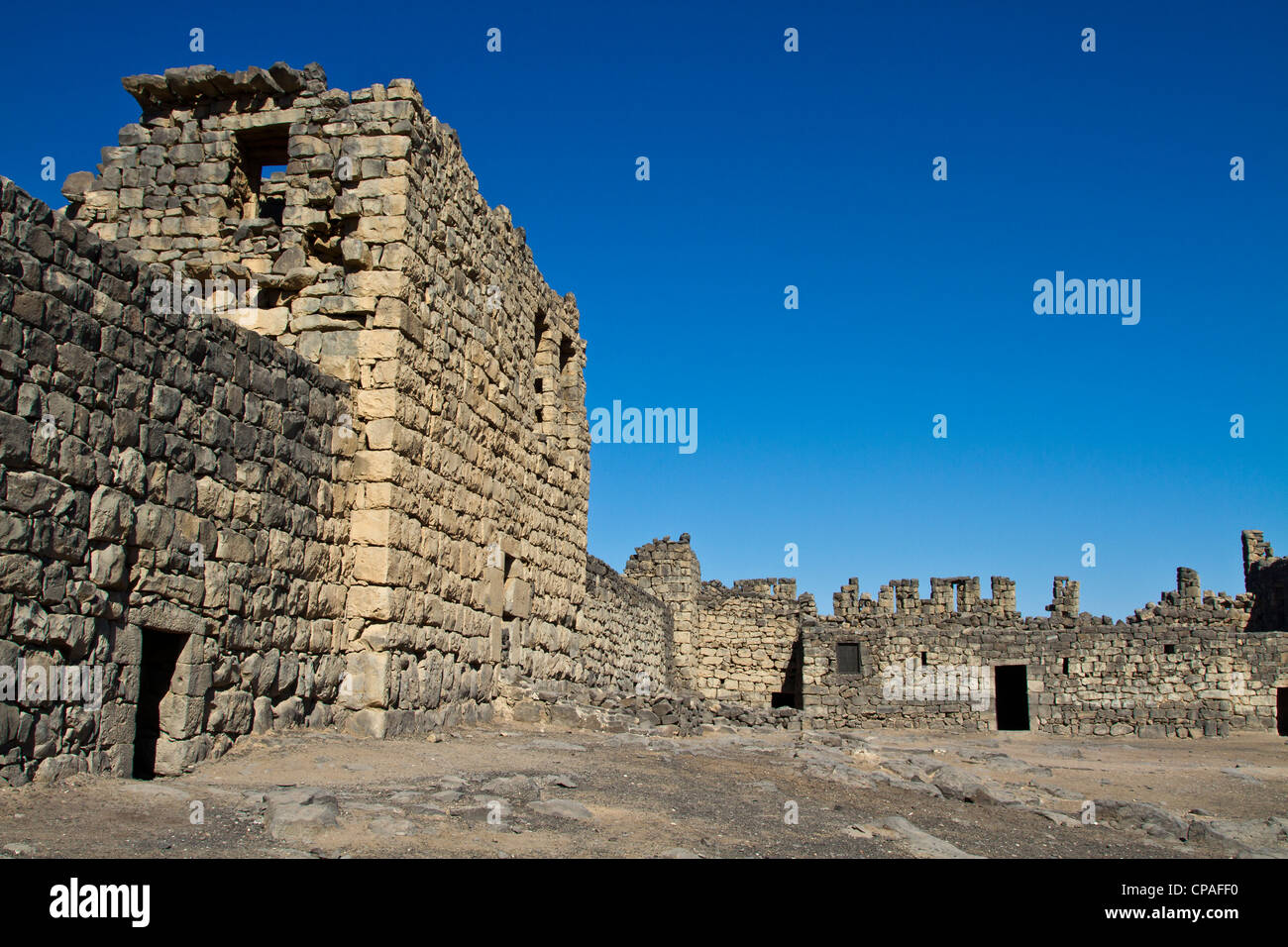 Qasr Azraq, Desert Castle in Jordan Stock Photo - Alamy