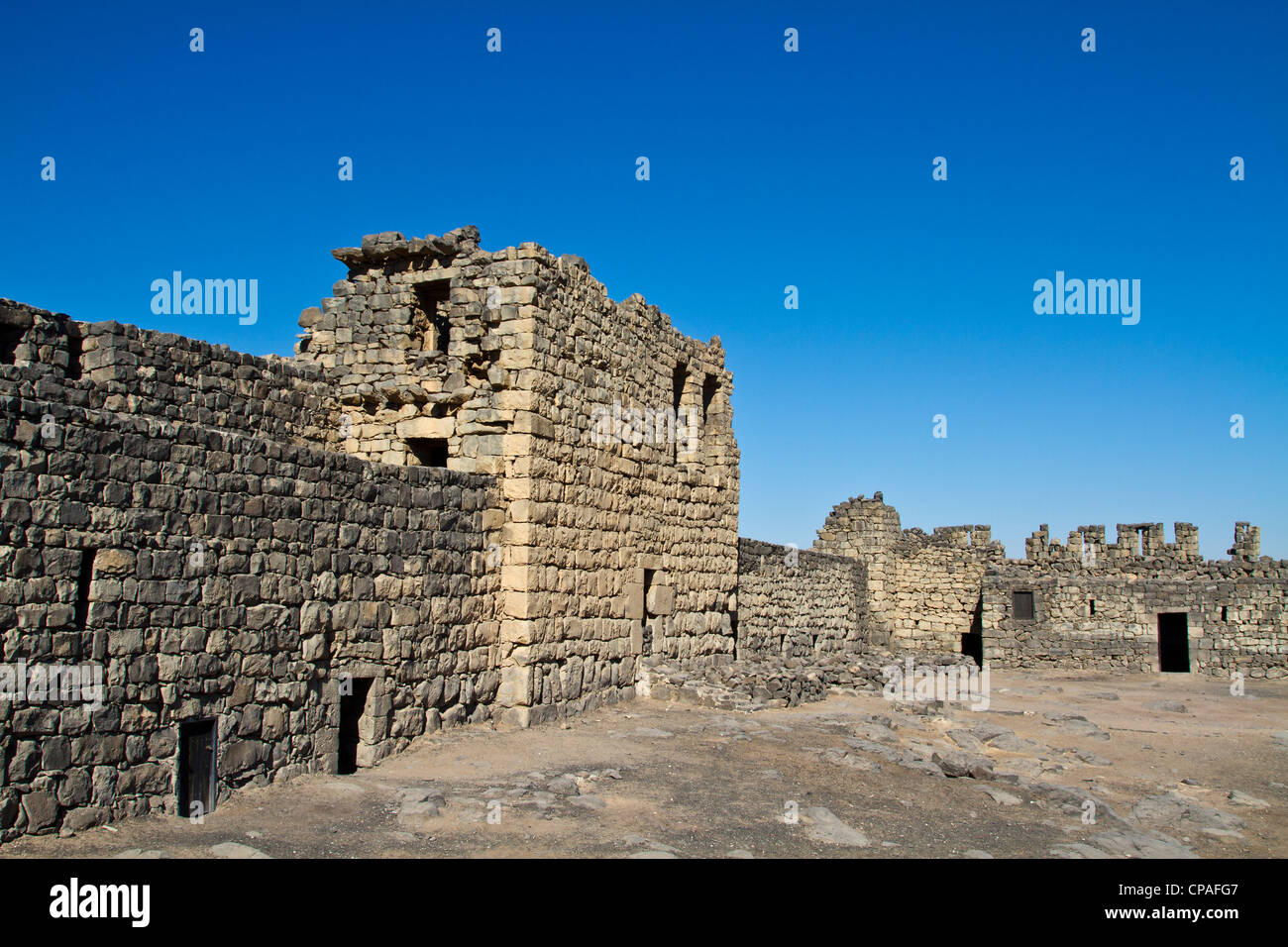 Qasr Azraq, Desert Castle in Jordan Stock Photo - Alamy