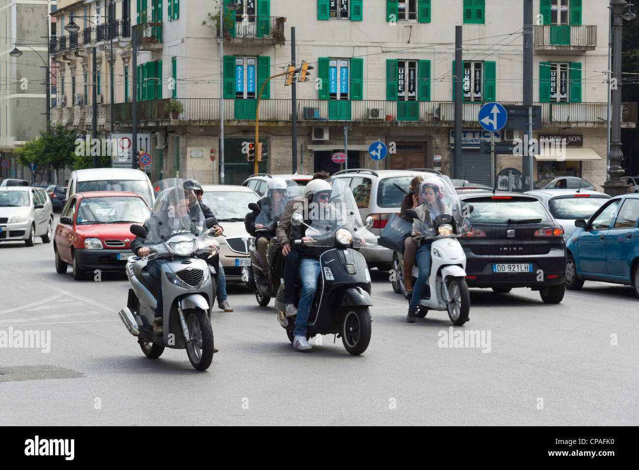 Messina, Sicily, Italy - local commuting, motorbikes or scooters Stock ...