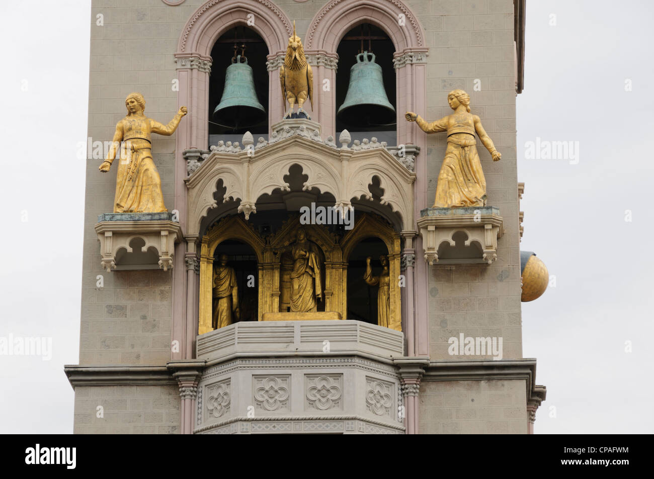Messina, Sicily, Italy - the Duomo cathedral with mechanical clock ...