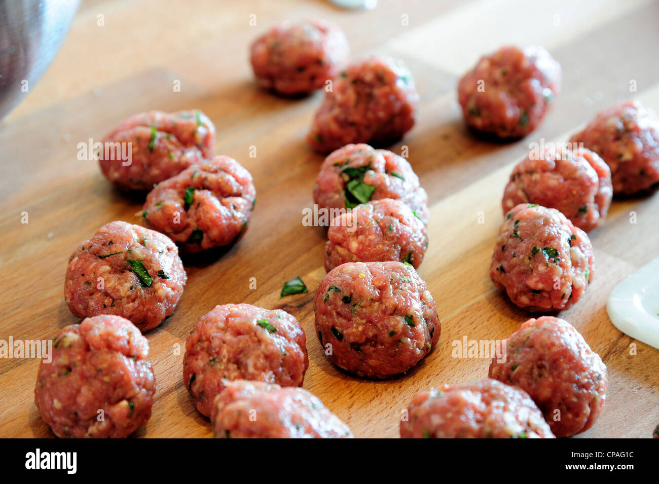 Meat balls with radish hi-res stock photography and images - Alamy