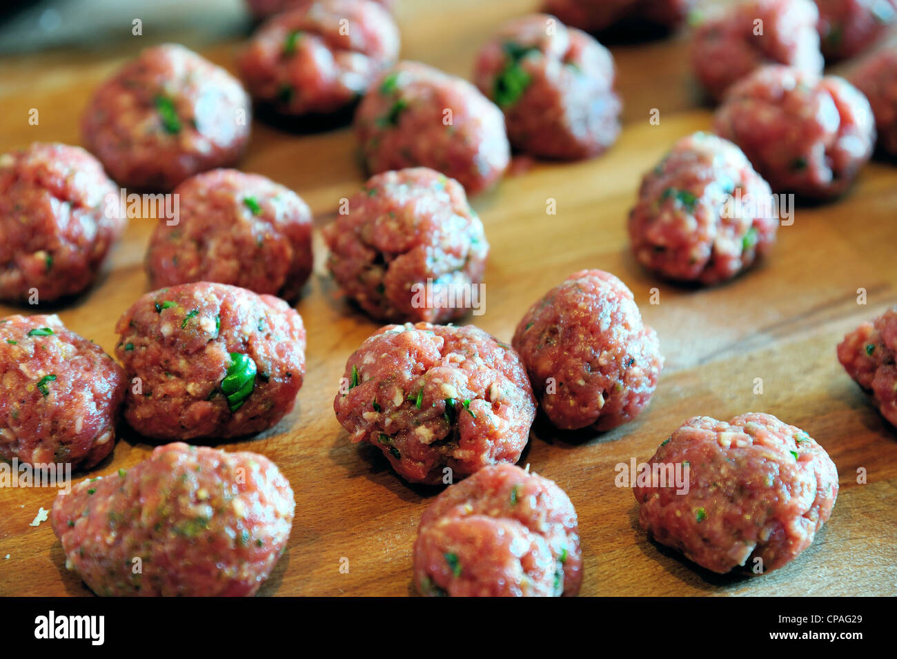 Meat balls with radish hi-res stock photography and images - Alamy