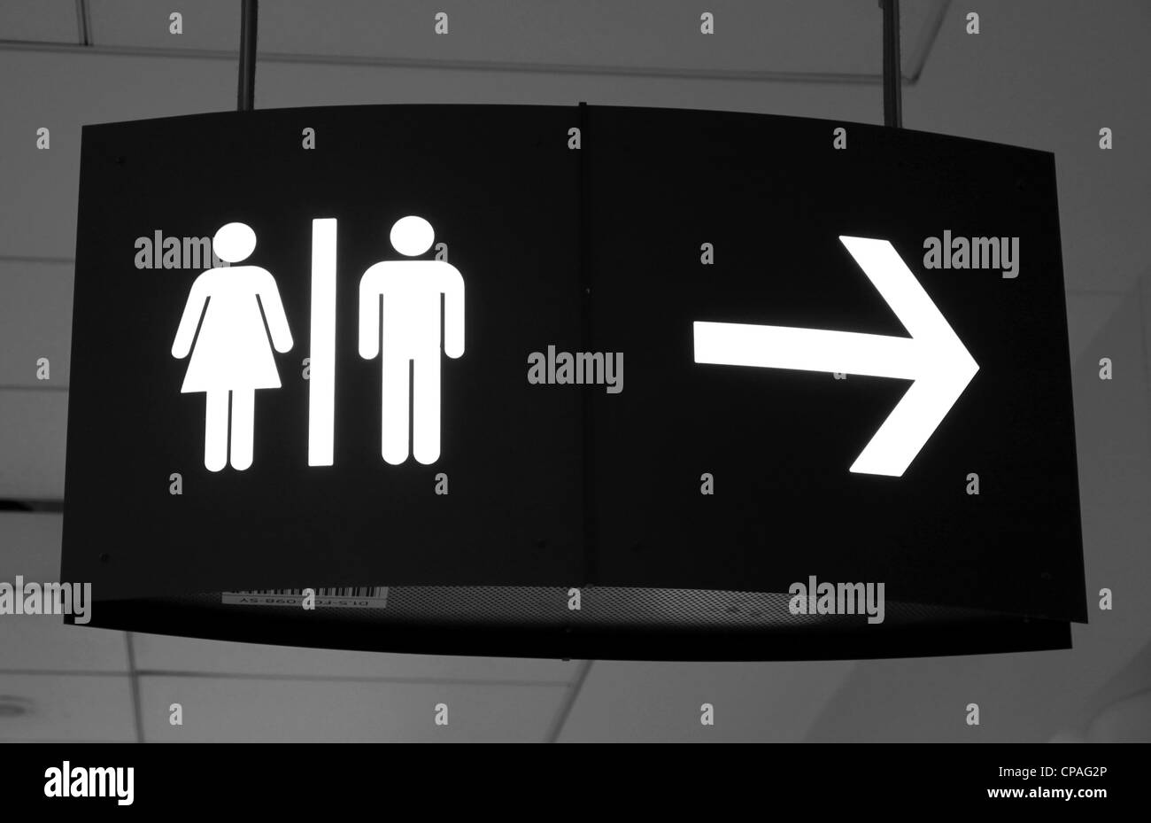 A washroom sign at an airport Stock Photo - Alamy