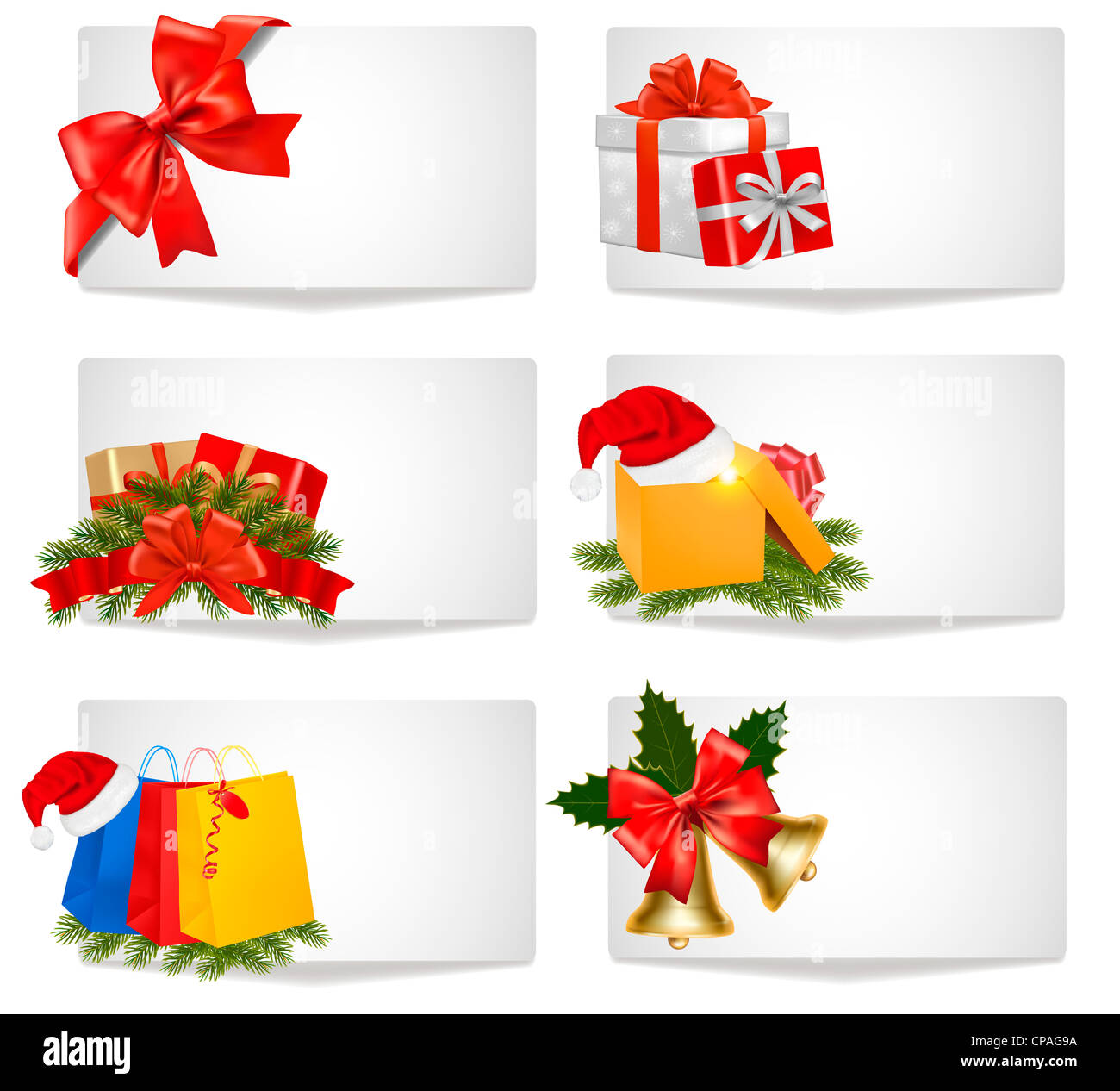 Set of christmas banners Stock Photo - Alamy
