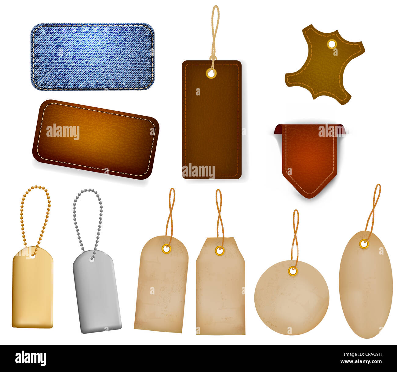 Big set of different labels Stock Photo - Alamy