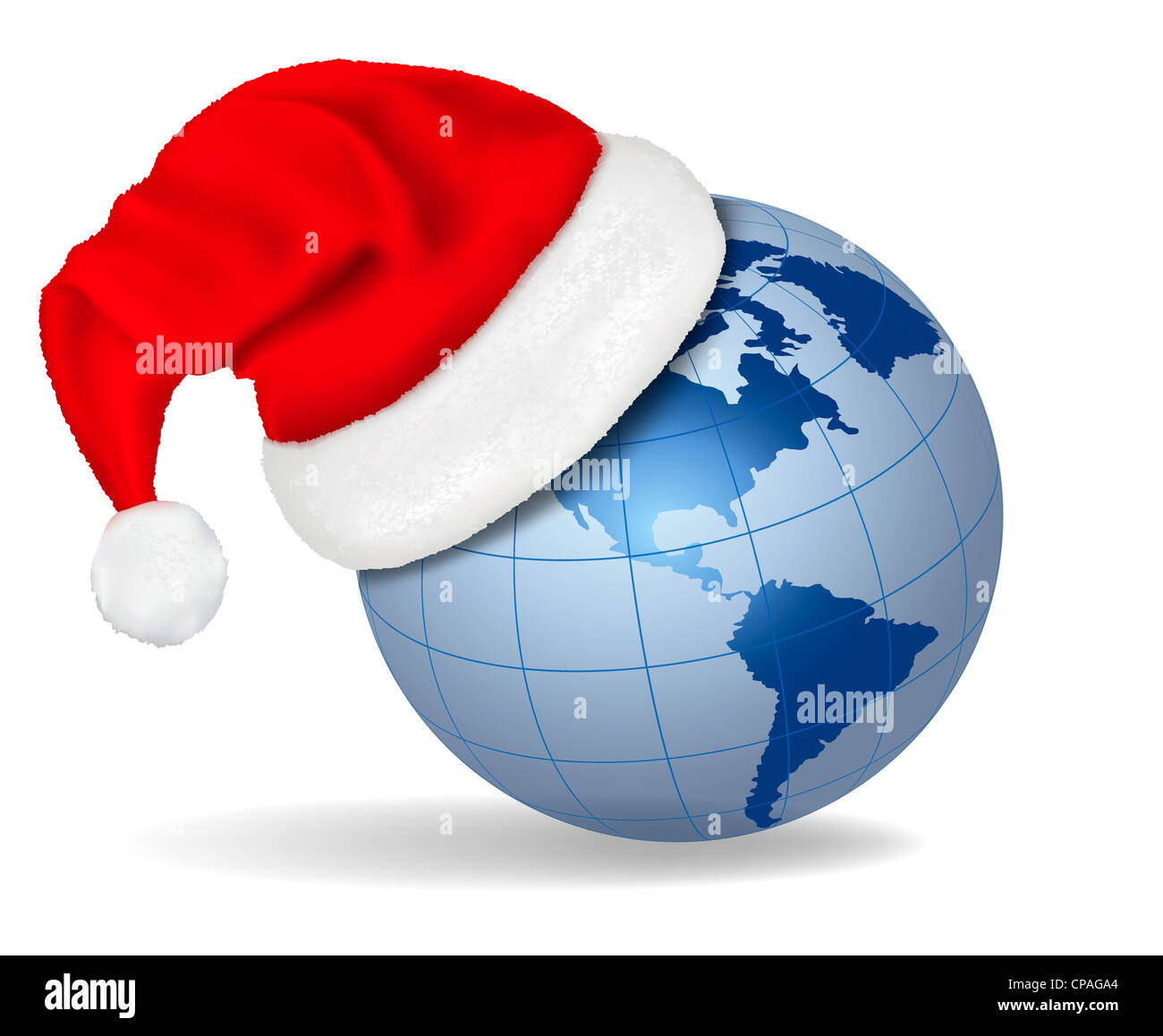 Santa on a map hi-res stock photography and images - Alamy