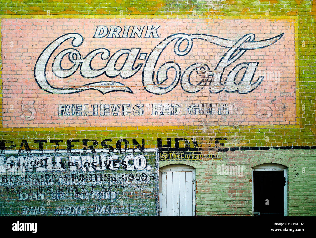 Old painted advertisements hi-res stock photography and images - Alamy
