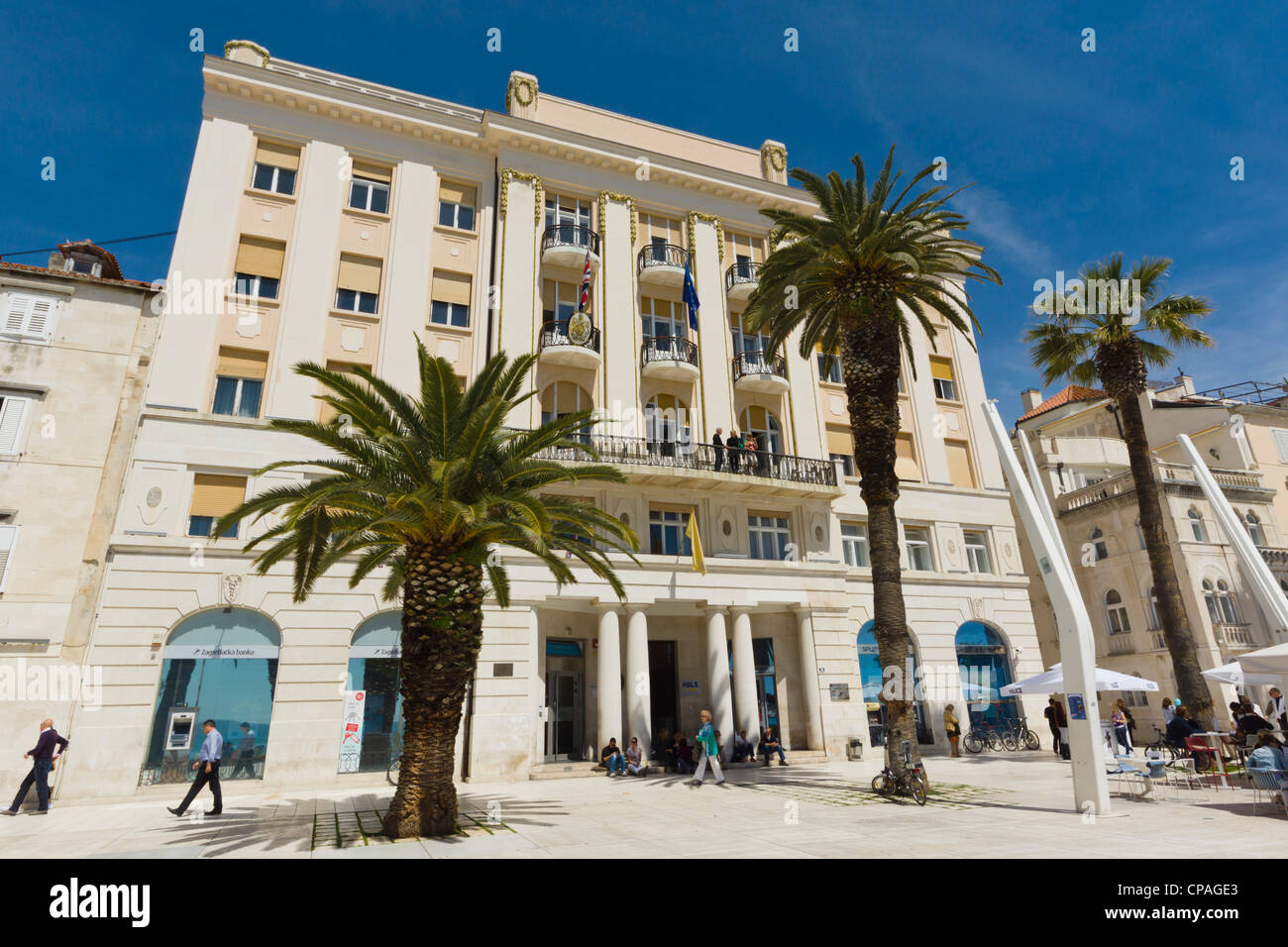 Split, Dalmatian coast of Croatia - the British Consulate Stock Photo ...