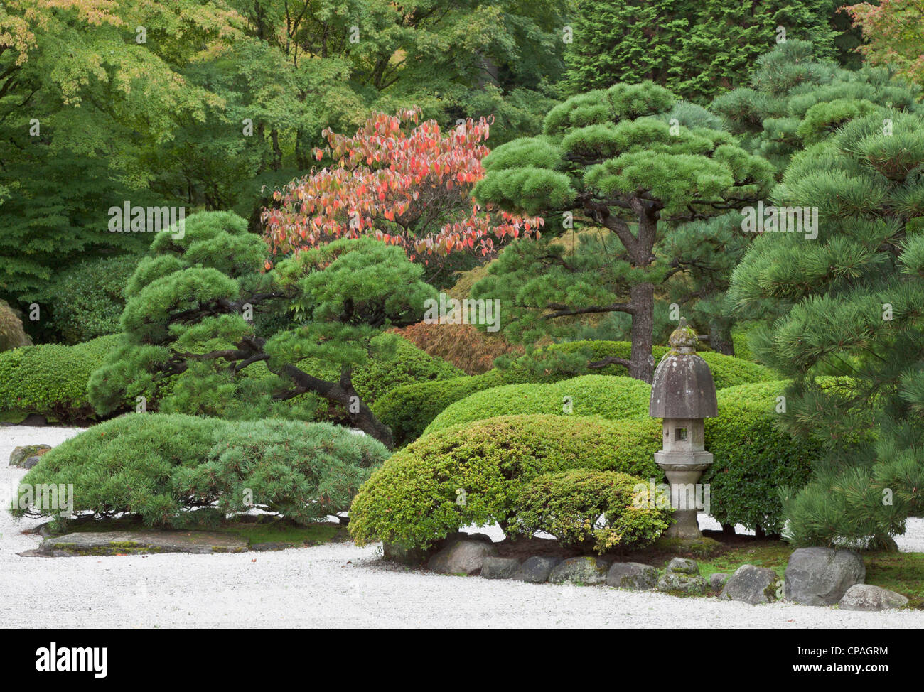 Portland Japanese Garden, Oregon Stock Photo - Alamy