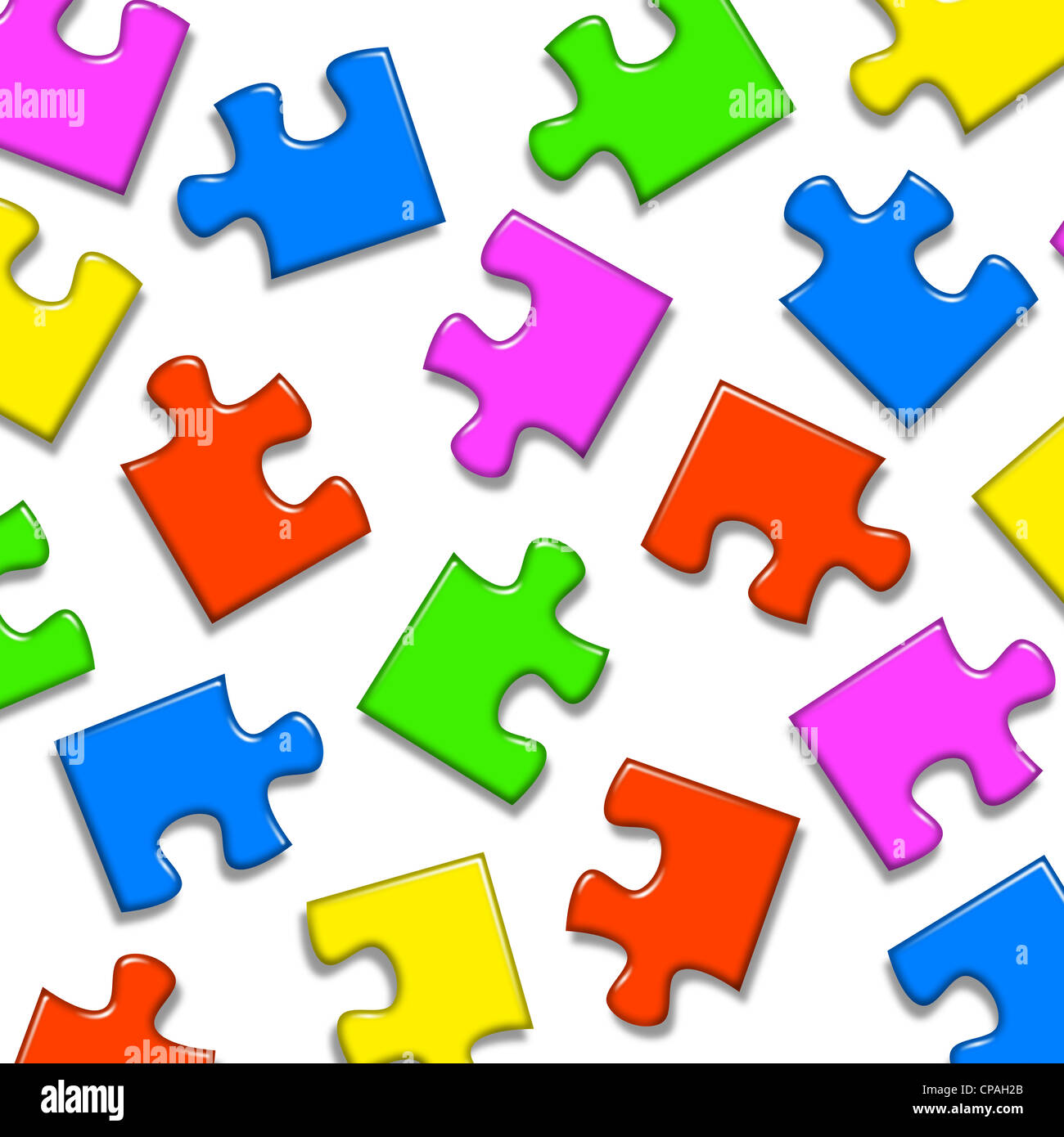 Scattered Puzzle Pieces Scattered Puzzle Pieces