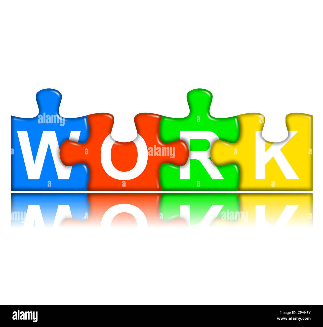 Team work puzzles hi-res stock photography and images - Alamy