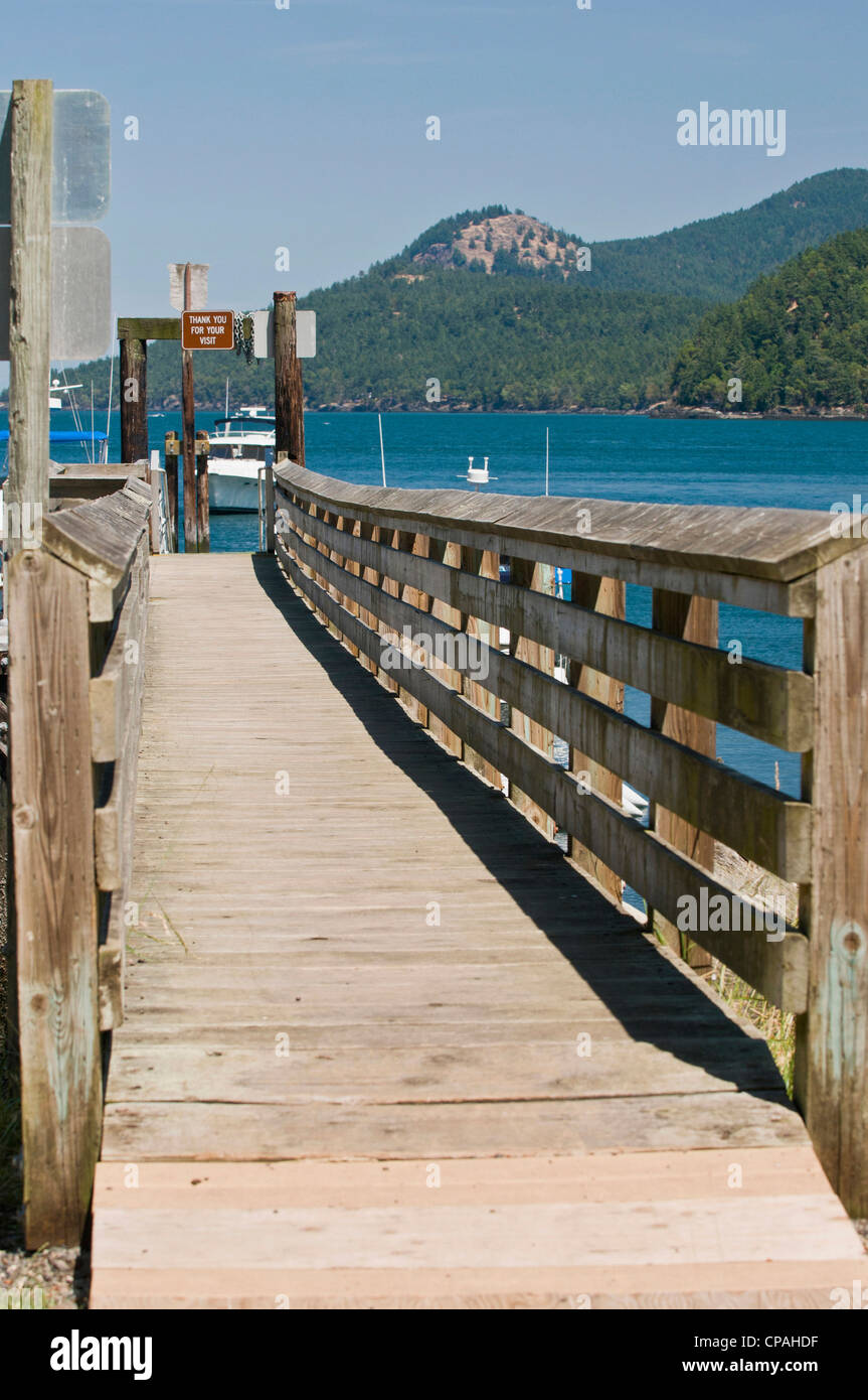 USA, WA, San Juan Islands, Jones Island State Park. Marine camping park ...