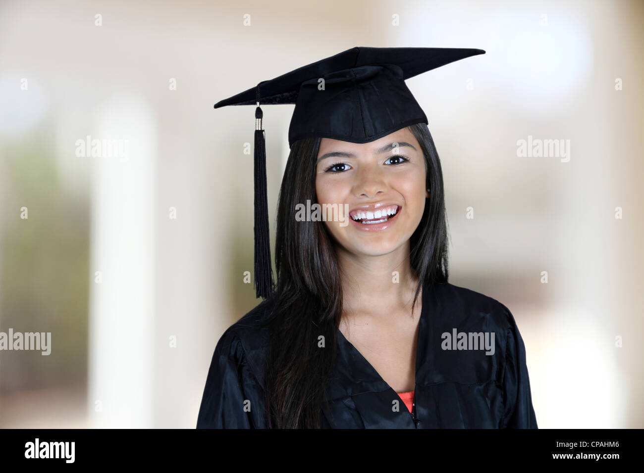 Teenage girl about to have her high school graduation Stock Photo - Alamy