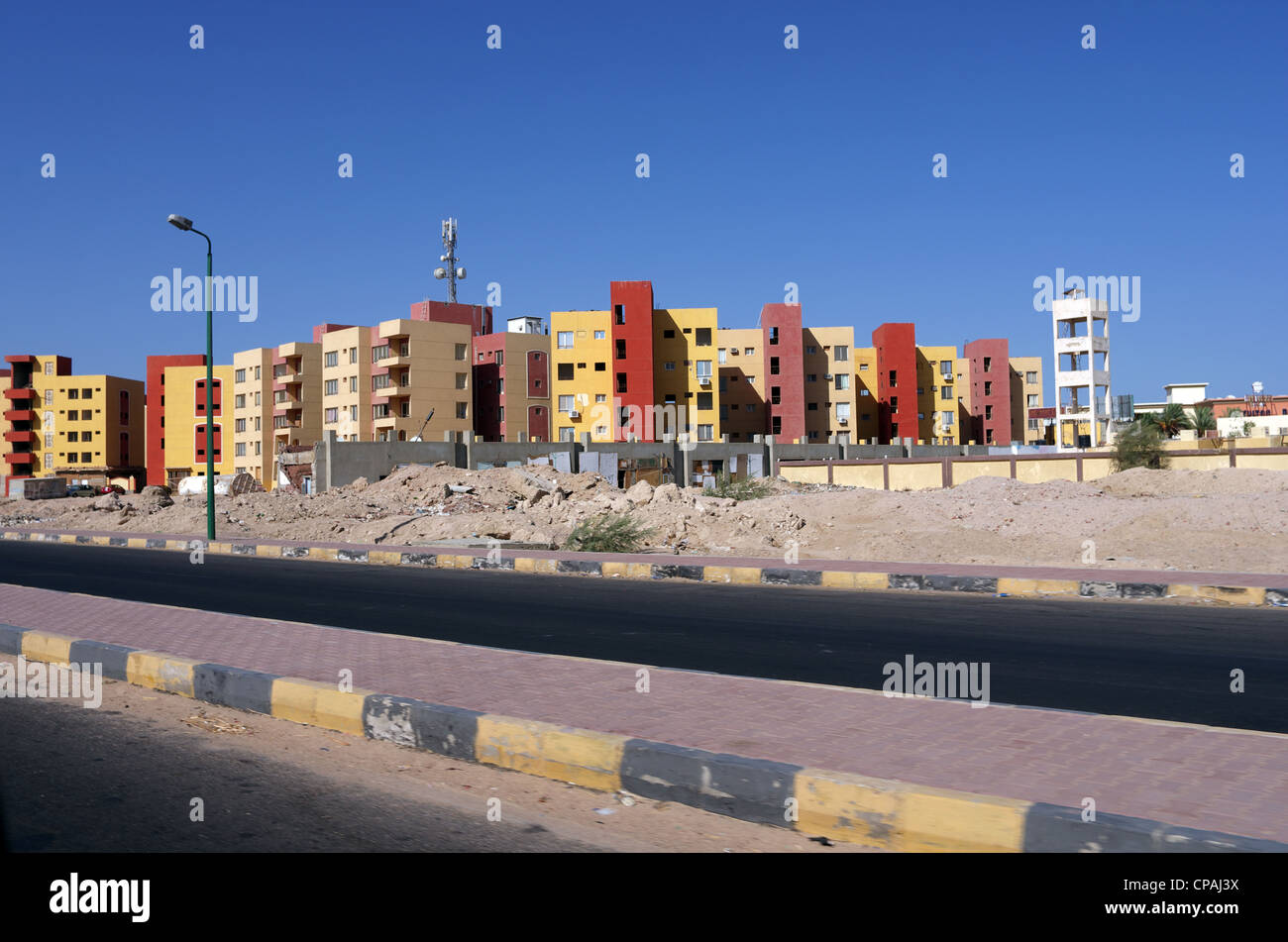 Scenes of streets, houses, architecture, Hurghada, Egypt, Africa Stock ...