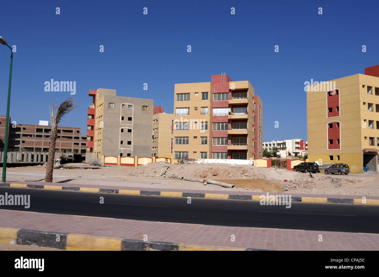 Scenes of streets, houses, architecture, Hurghada, Egypt, Africa Stock ...