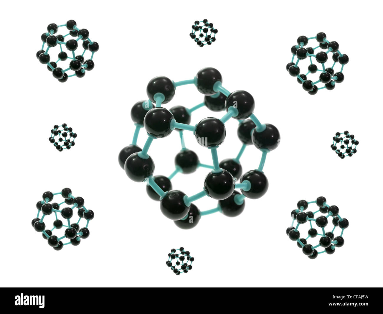 A molecule structure isolated against a white background Stock Photo ...