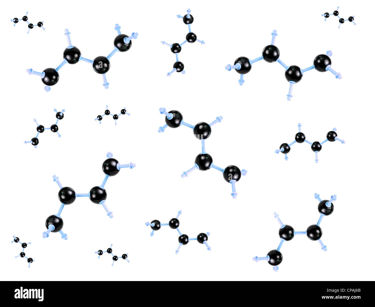 A molecule structure isolated against a white background Stock Photo ...