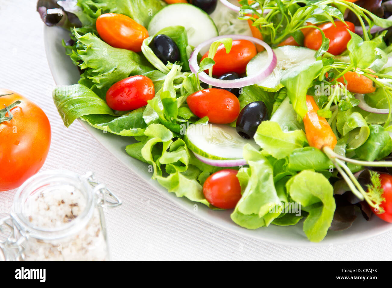 Fresh vegetable salad Stock Photo - Alamy