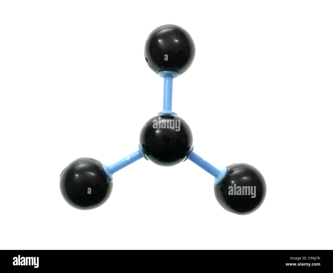 A molecule structure isolated against a white background Stock Photo ...
