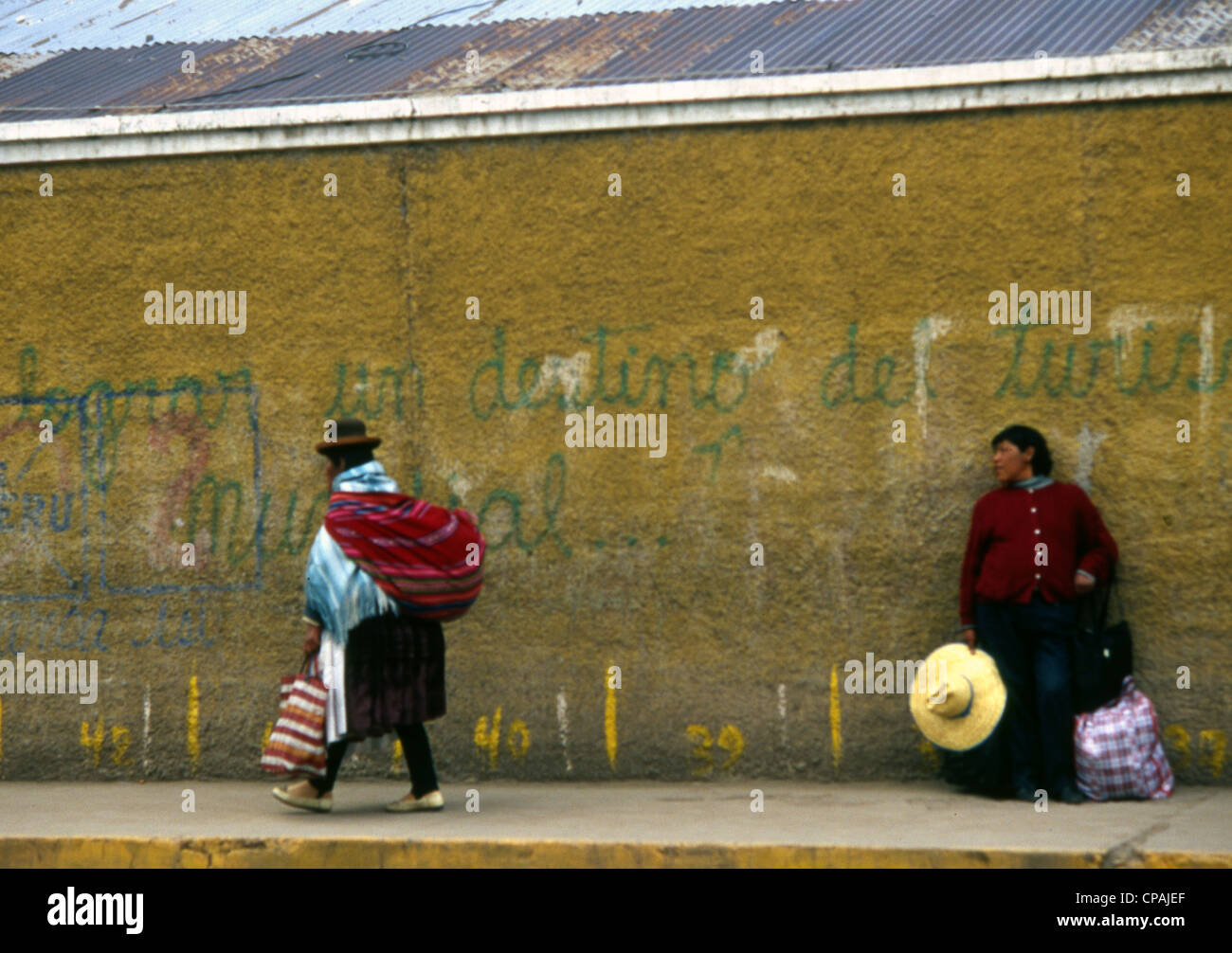 Peru, Puno, Peruvians Stock Photo - Alamy