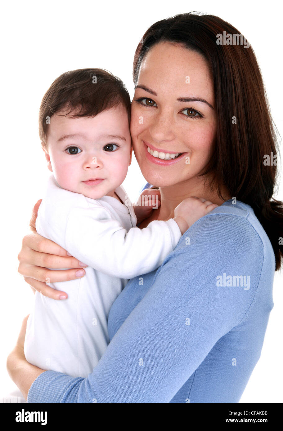 Mother and Baby cuddling Stock Photo - Alamy