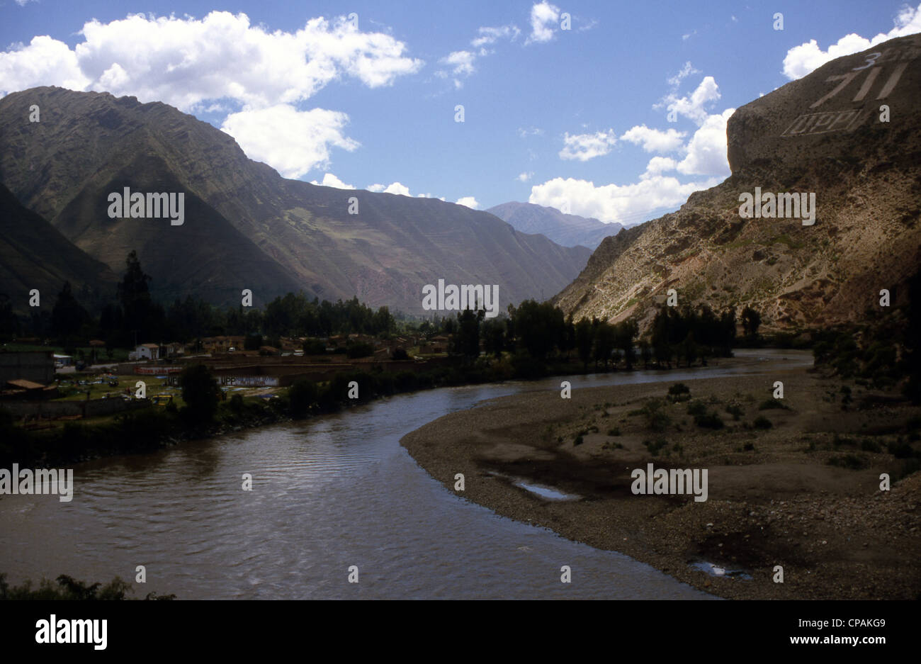 Peru, Urubamba, river Stock Photo - Alamy