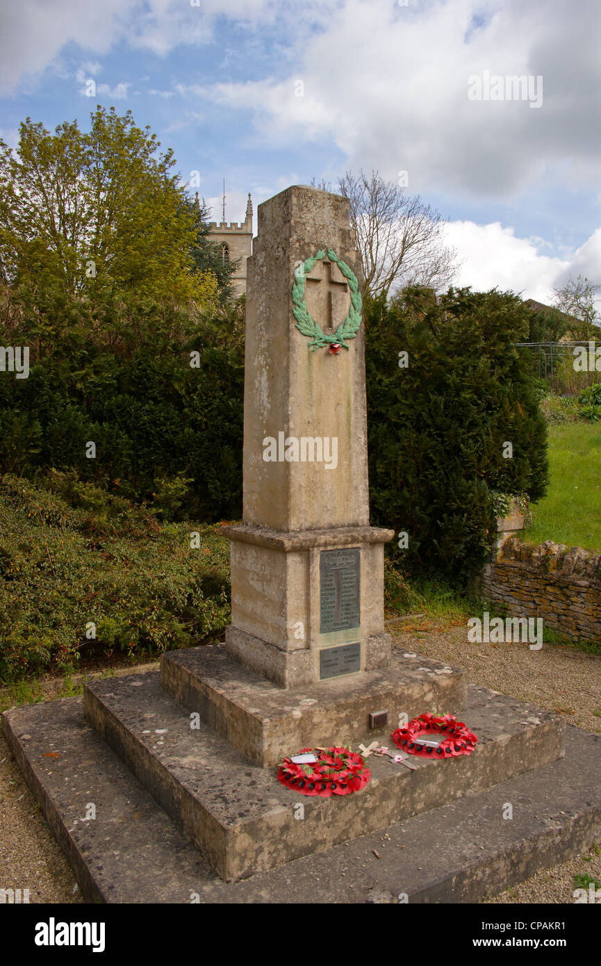 War memorial, Bladon, Oxfordshire Stock Photo - Alamy