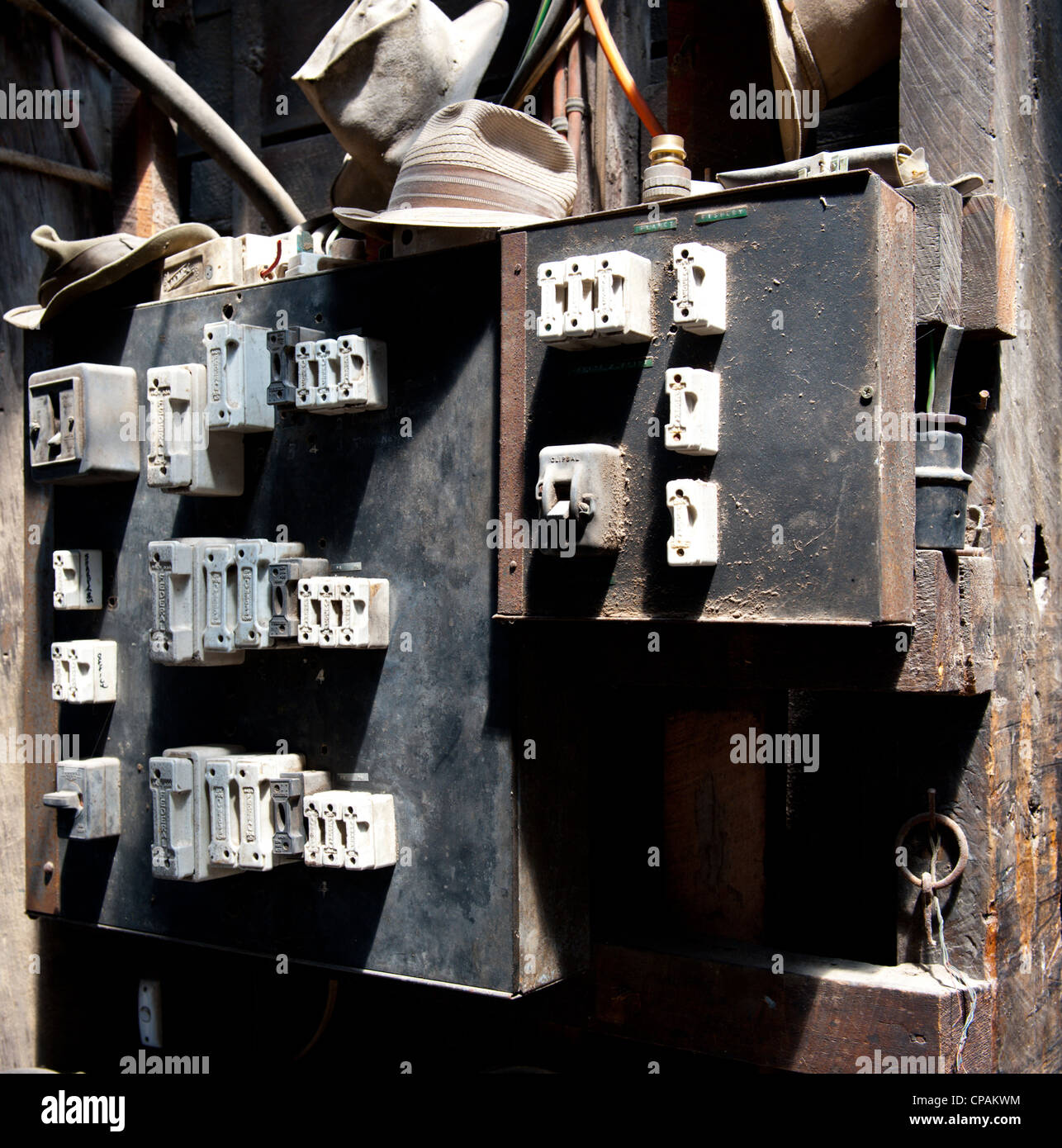 Old Electrical switchboard Stock Photo - Alamy