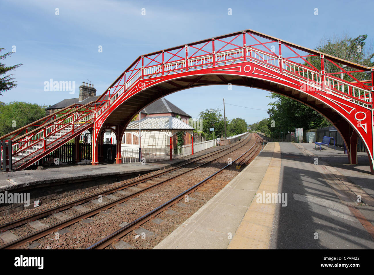 Bridge railway foot bridge over hi-res stock photography and images - Alamy