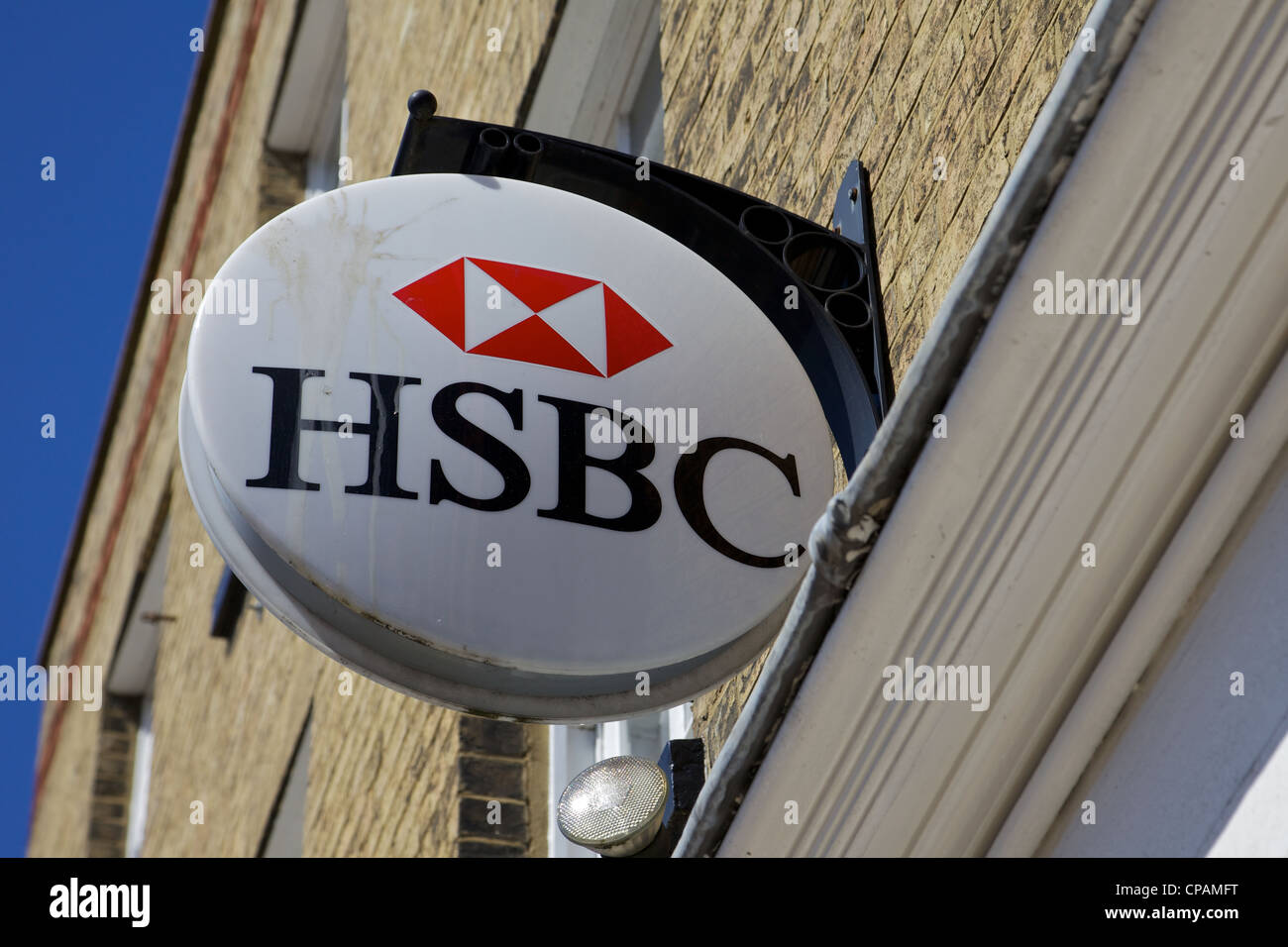 A HSBC bank sign, England Stock Photo - Alamy