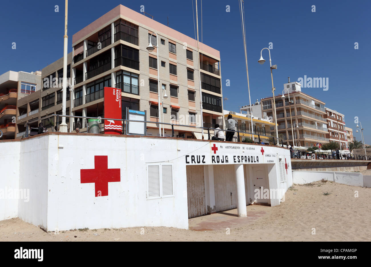 Red Cross in Guardamar del Segura, Spain Stock Photo - Alamy
