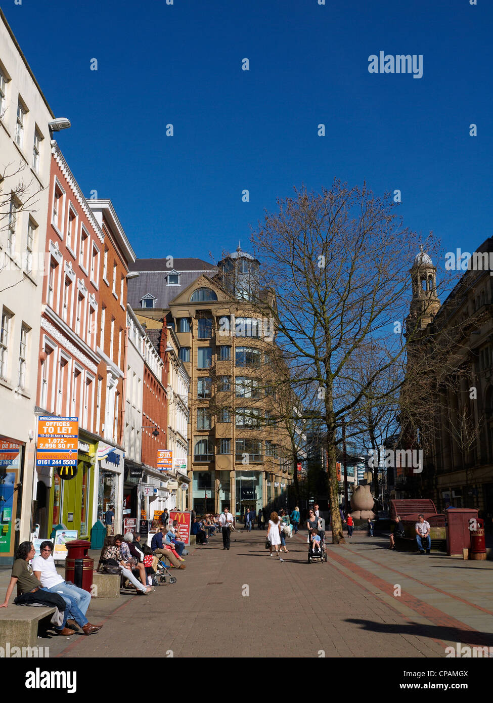 St Anne`s Square in Manchester UK Stock Photo - Alamy