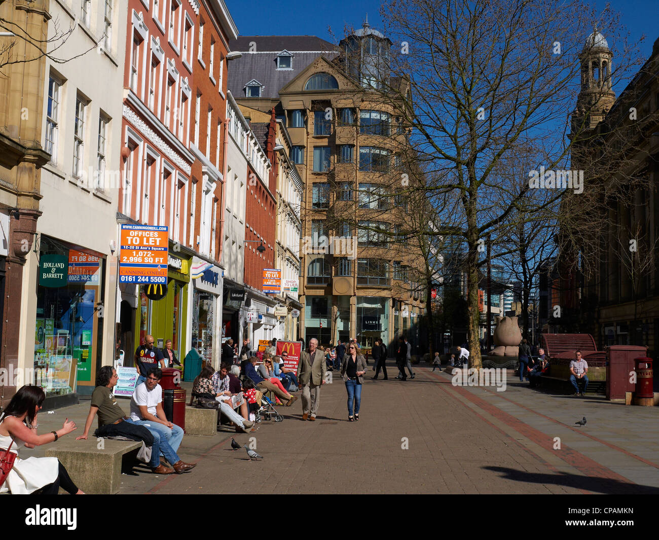 St Anne`s Square in Manchester UK Stock Photo - Alamy