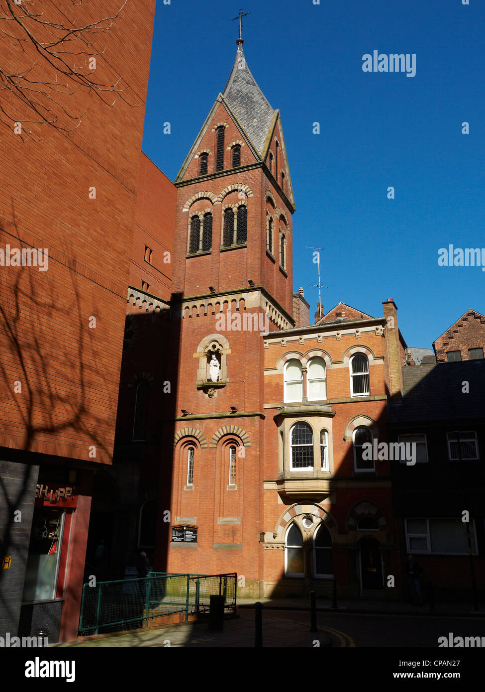 St Mary`s Church, The hidden gem, in Manchester UK Stock Photo - Alamy