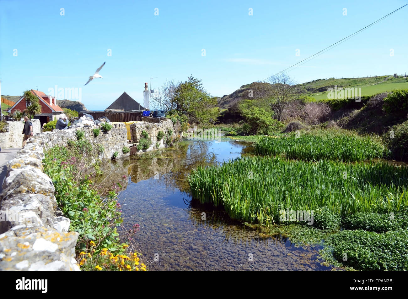 A Village Setting Stock Photo - Alamy
