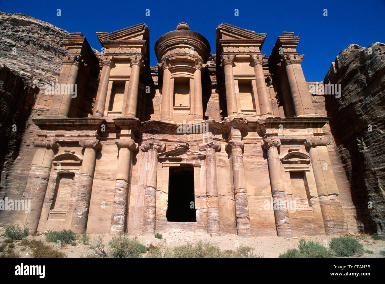 Jordan, Petra, Monastery, Al-Deir Stock Photo - Alamy