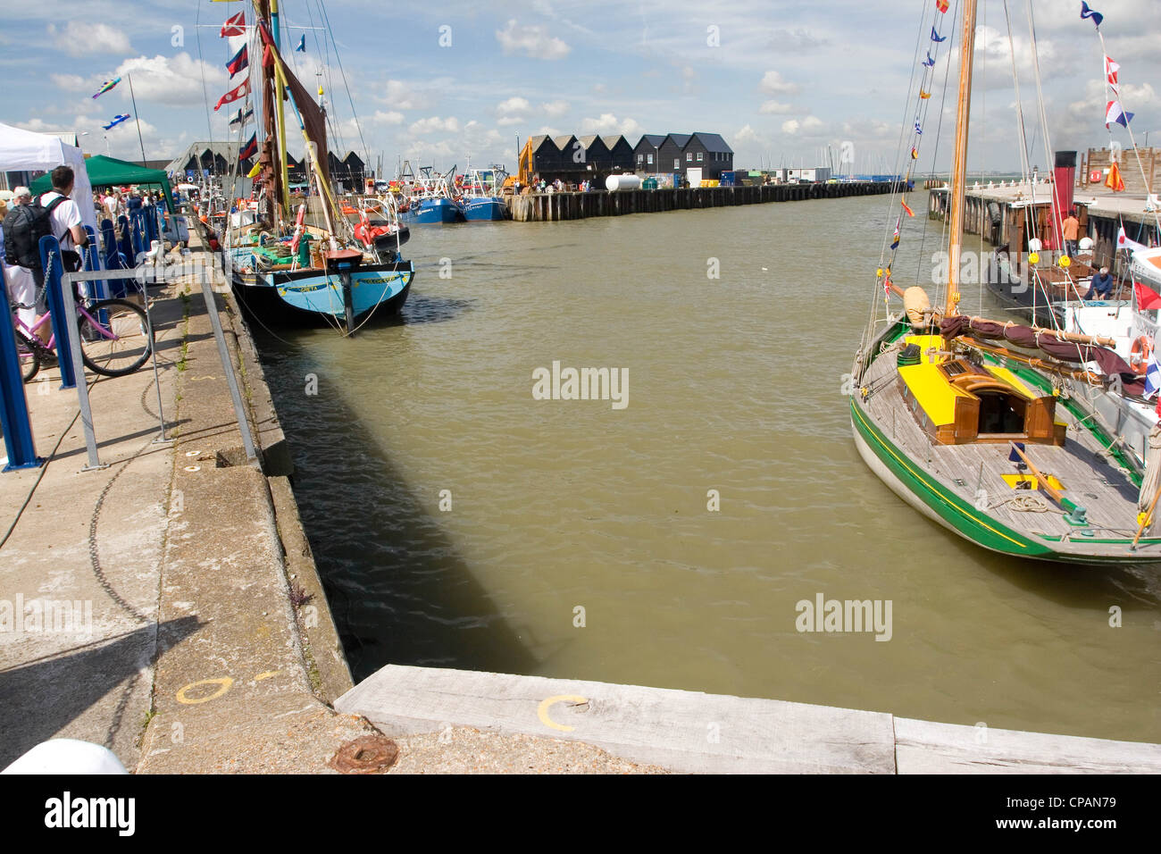 Boats in Whitstable Harbour, Kent, England, UK Stock Photo - Alamy