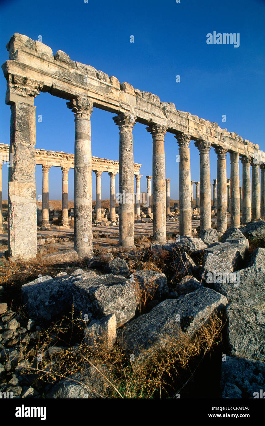 Syria, Apamea, archeological site Stock Photo - Alamy