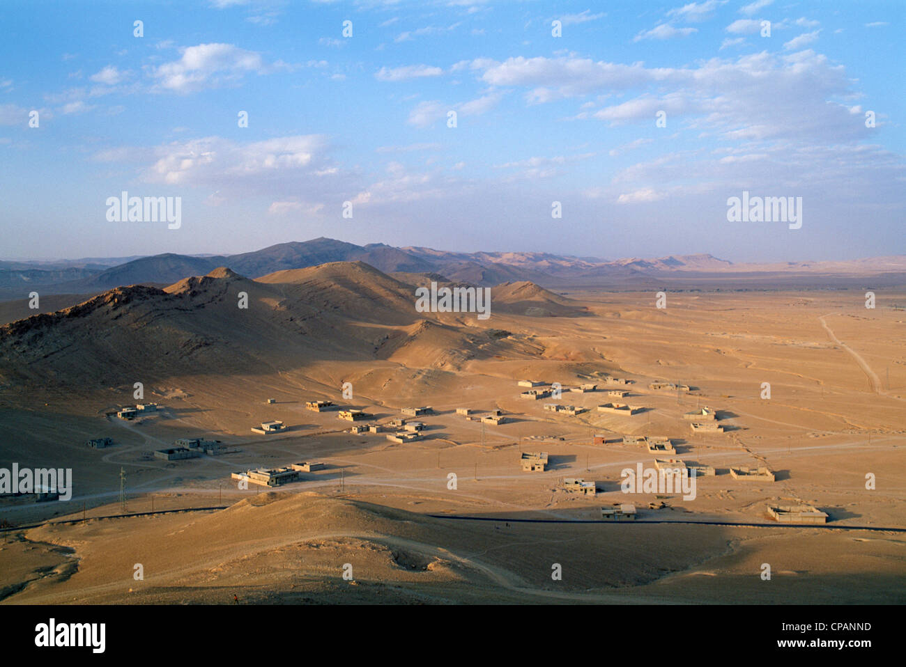 Syria, Palmyra, desert landscape, aerial view Stock Photo - Alamy